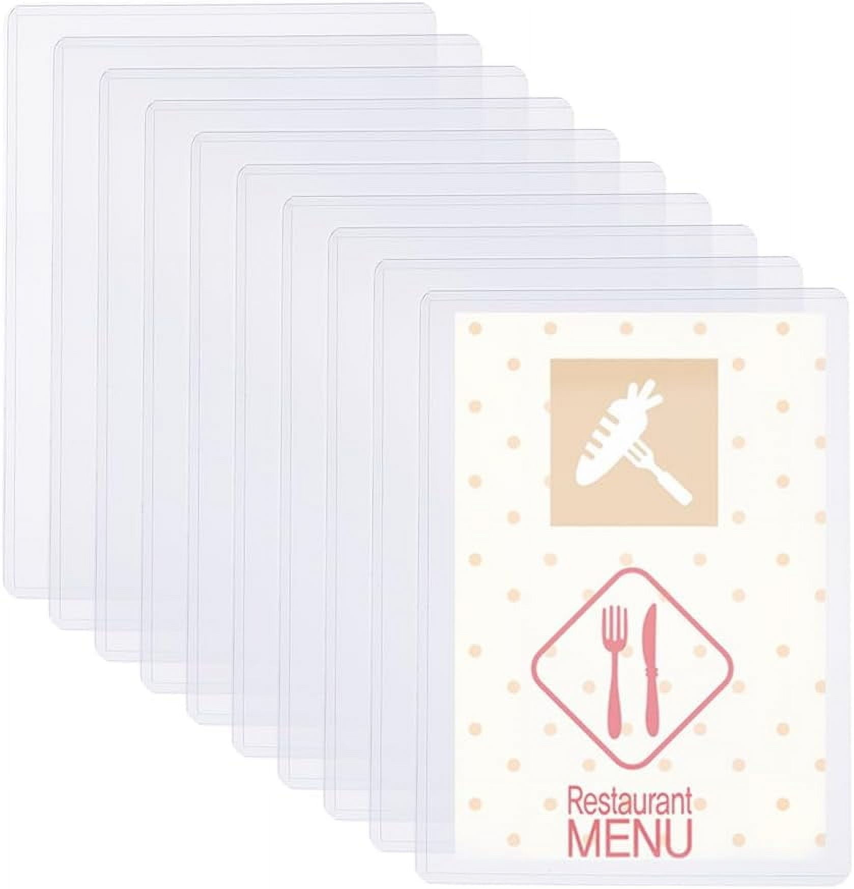 10Pcs 5.8x8.3inch Clear Sheet Protectors Plastic A5 Paper Protectors ...
