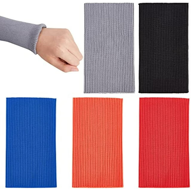 10Pcs 5 Colors Knit Cuff Sleeve Ribbing Cuff Material 5.9x3.3inch ...