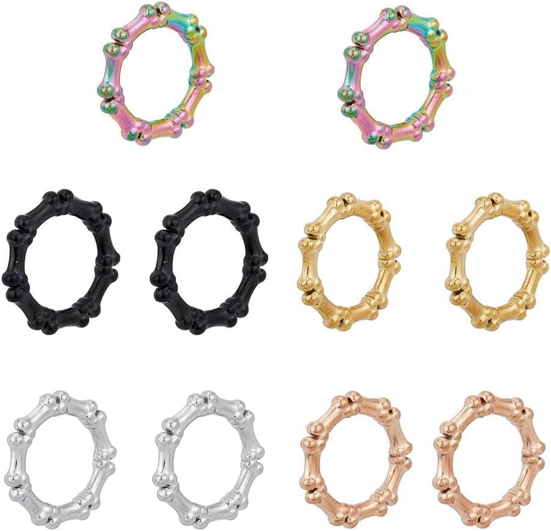 10Pcs 5 Colors Round Linking Rings Connecting Rings Jewelry Connector ...