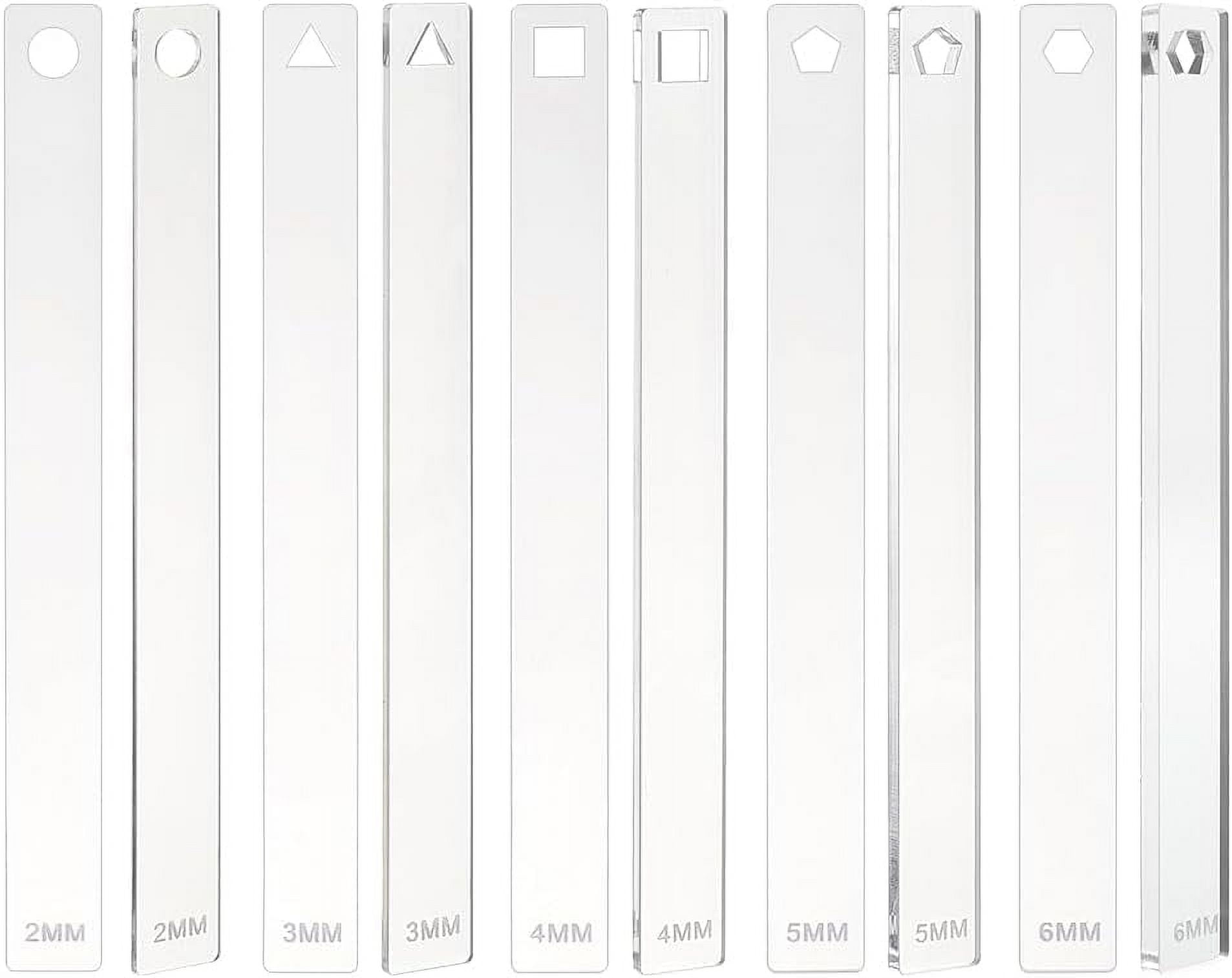10Pcs 5 Sizes Clay Depth Guide Pottery Rectangle Polymer Clay Pottery ...