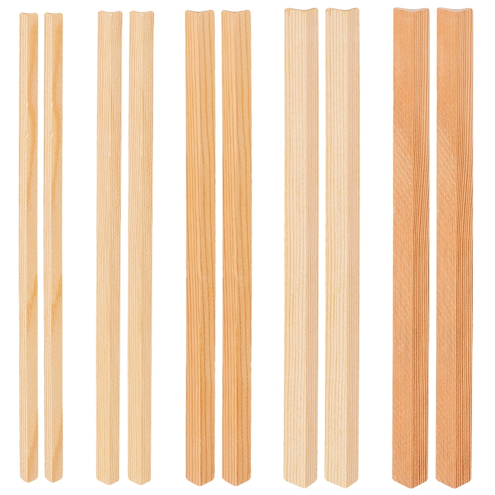 10Pcs 5 Styles L-shape Wood Sticks, for Door Window Decoration ...