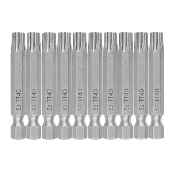 10Pcs 50mm 1/4inch Hexagonal Shank Blossom Head Screw Driver Bit Set ...