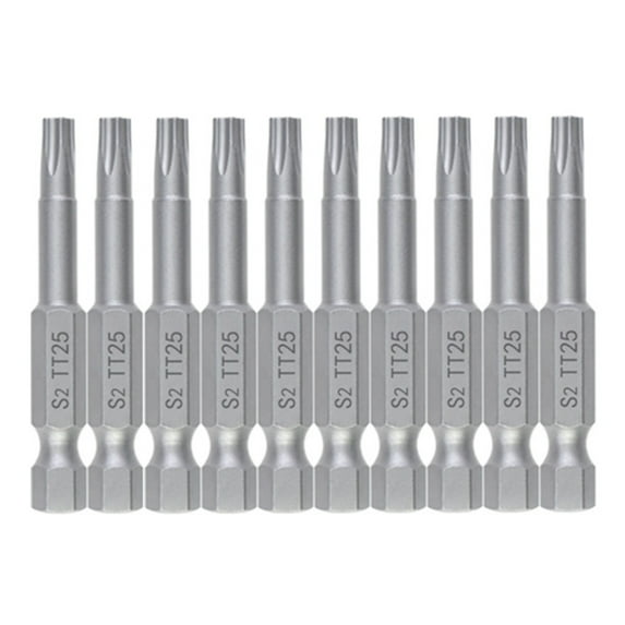 10Pcs 50mm 1/4inch Hexagonal Shank Blossom Head Screw Driver Bit Set ...