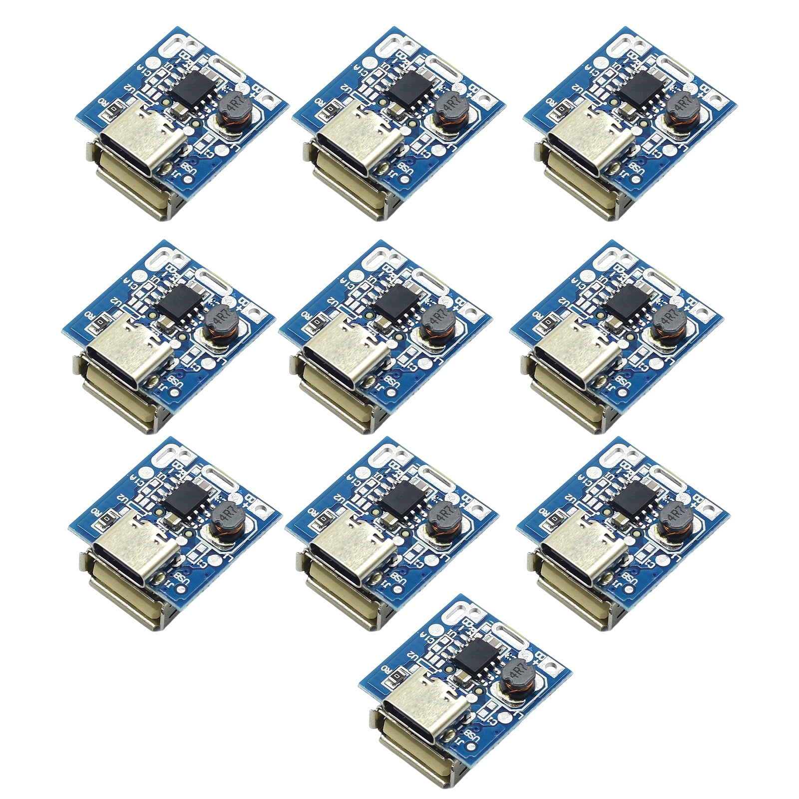 10Pcs 5V Step Up Board Type C/USB Power Module Charging Protections ...