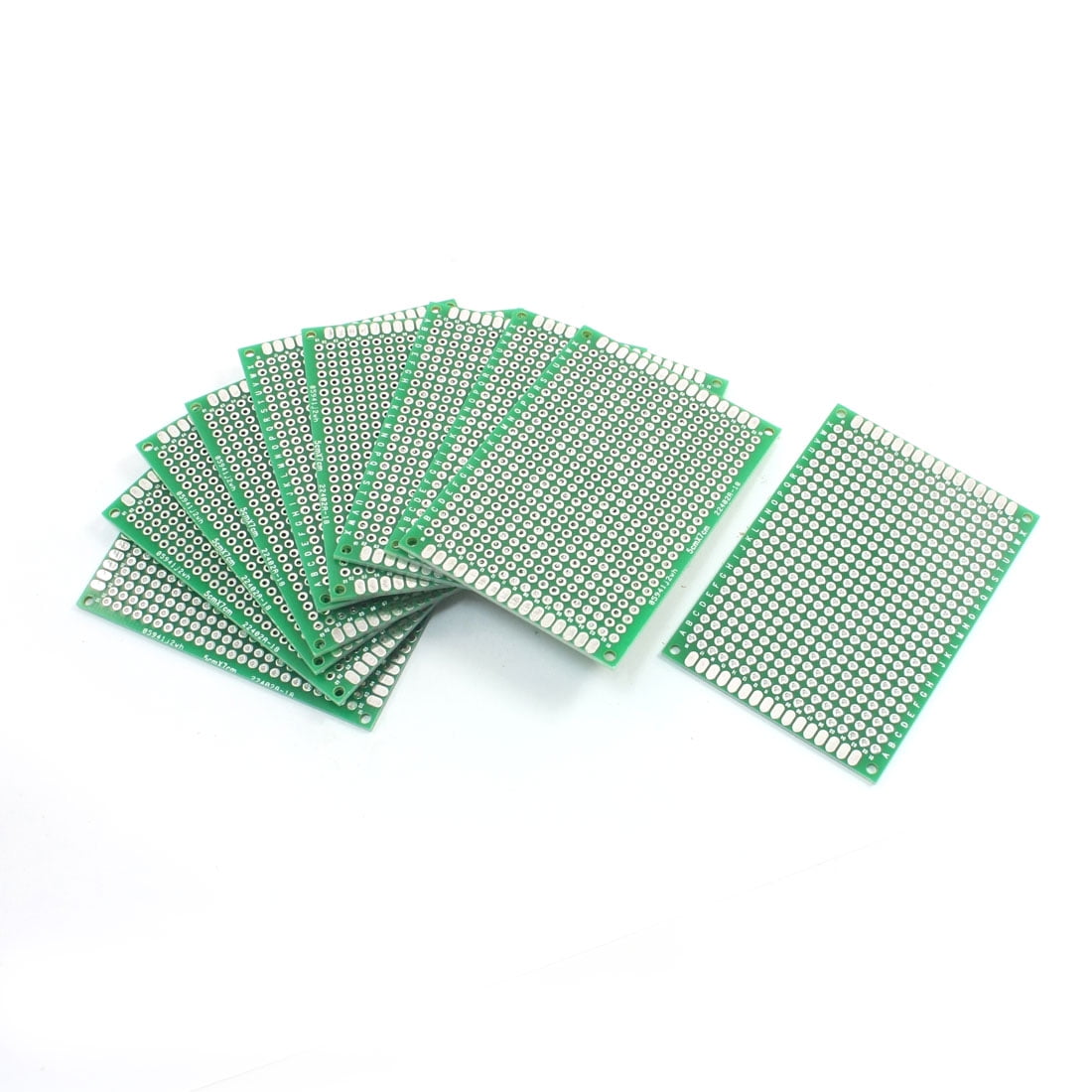 10Pcs 5cm x 7cm Electronic Double Sided Prototyping PCB Printed Circuit ...