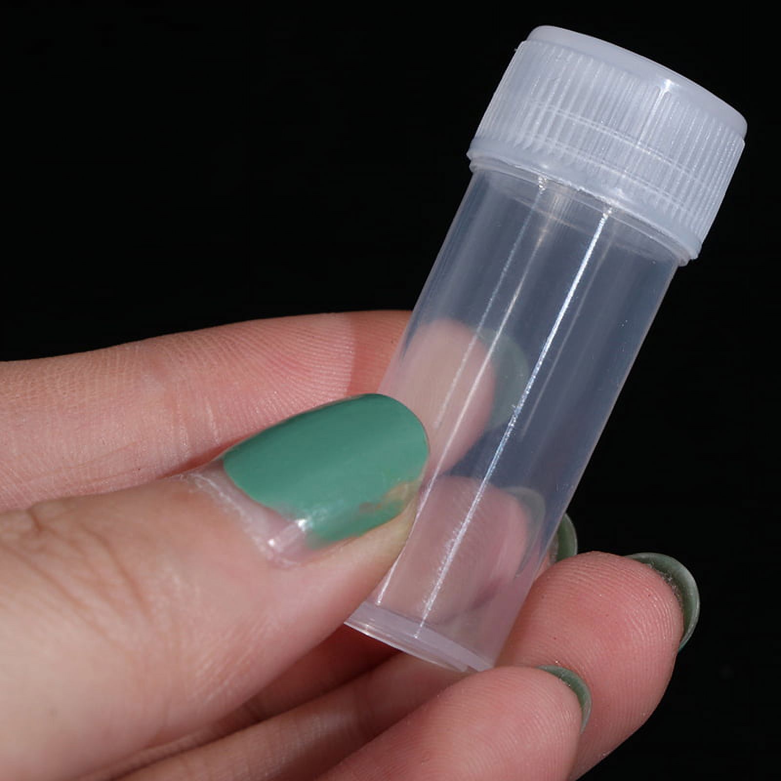10Pcs 5ml Plastic Test Tubes Vials Sample Container with Cap for ...