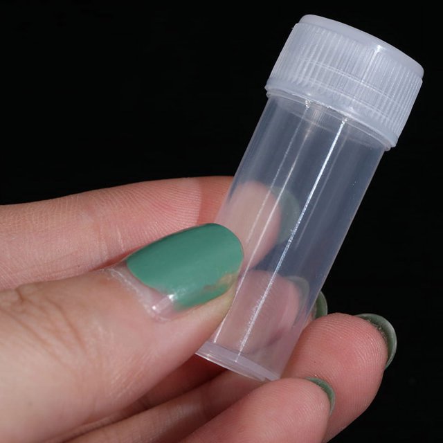 10Pcs 5ml Plastic Test Tubes Vials Sample Container with Cap for ...