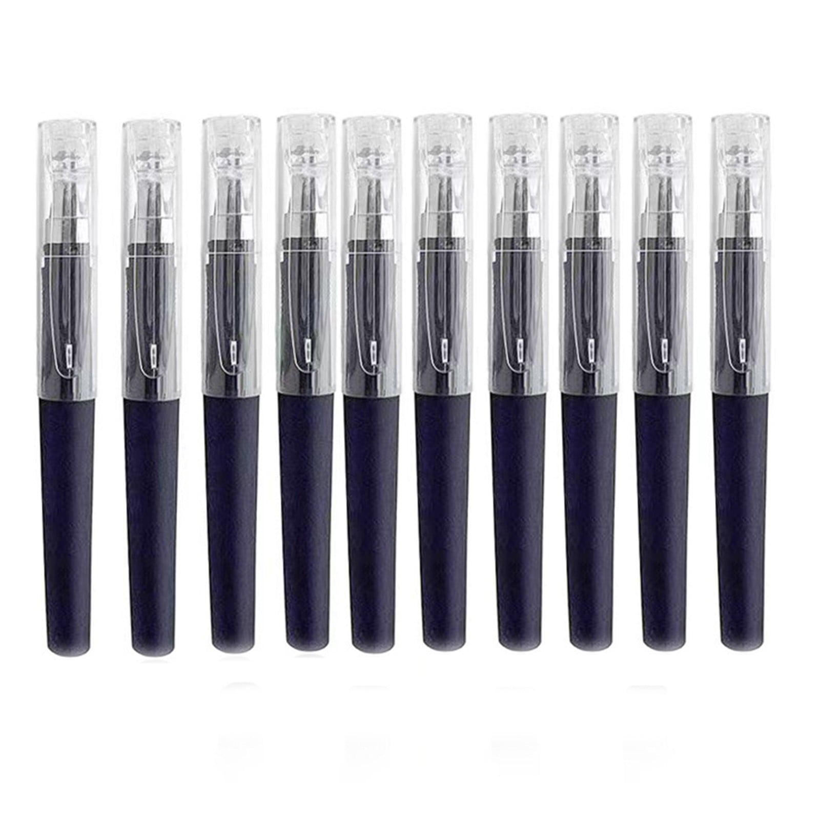 10Pcs 5ml Small Gel Pen All Blackink Long-Lasting Ink and Comfortable Wide Barrel Pen Smart ...