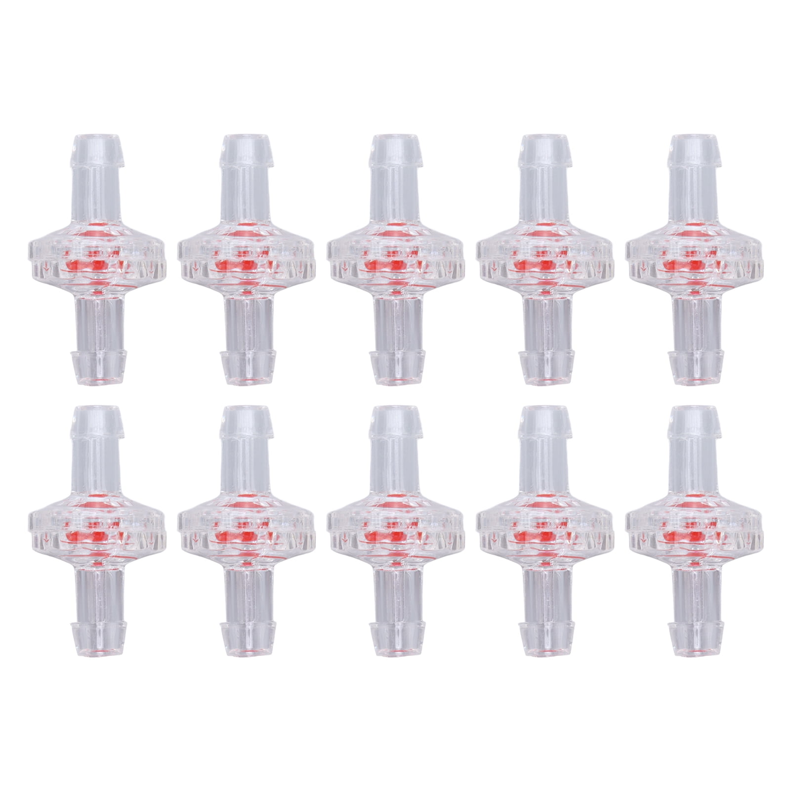 10Pcs 5mm One-Way PP Check Valve, Transparent Plastic Hose Water Stop ...