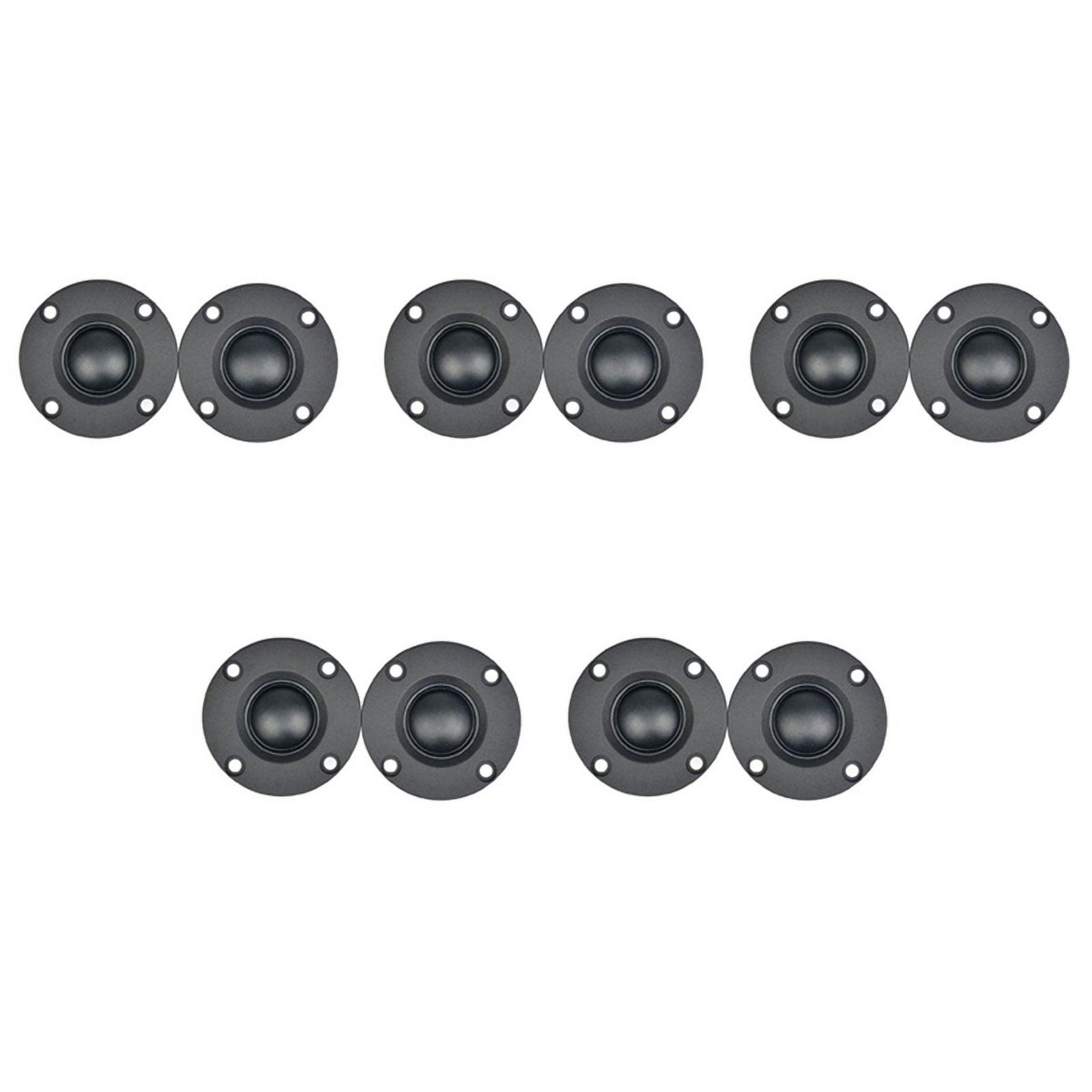 10Pcs 6Ω 30W Black Silk Film Soft Dome Tweeter Speaker Unit - Walmart.com