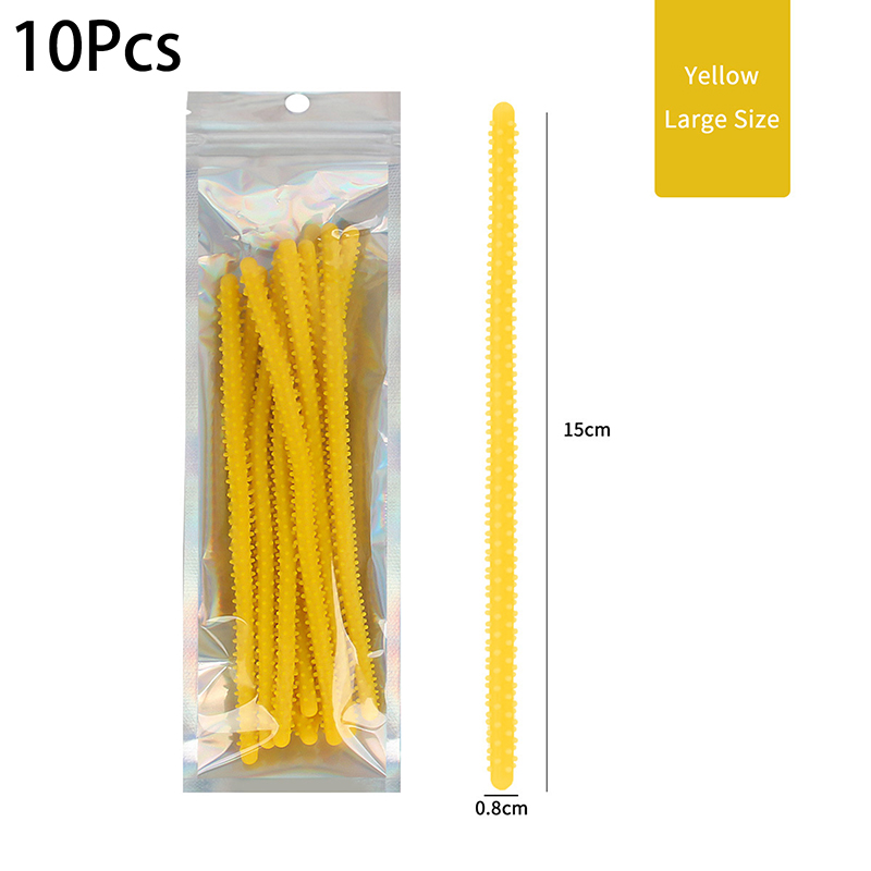 10Pcs 6/8mm Silicone Fireworks Bars Man Hair Dye And Perm Beauty ...