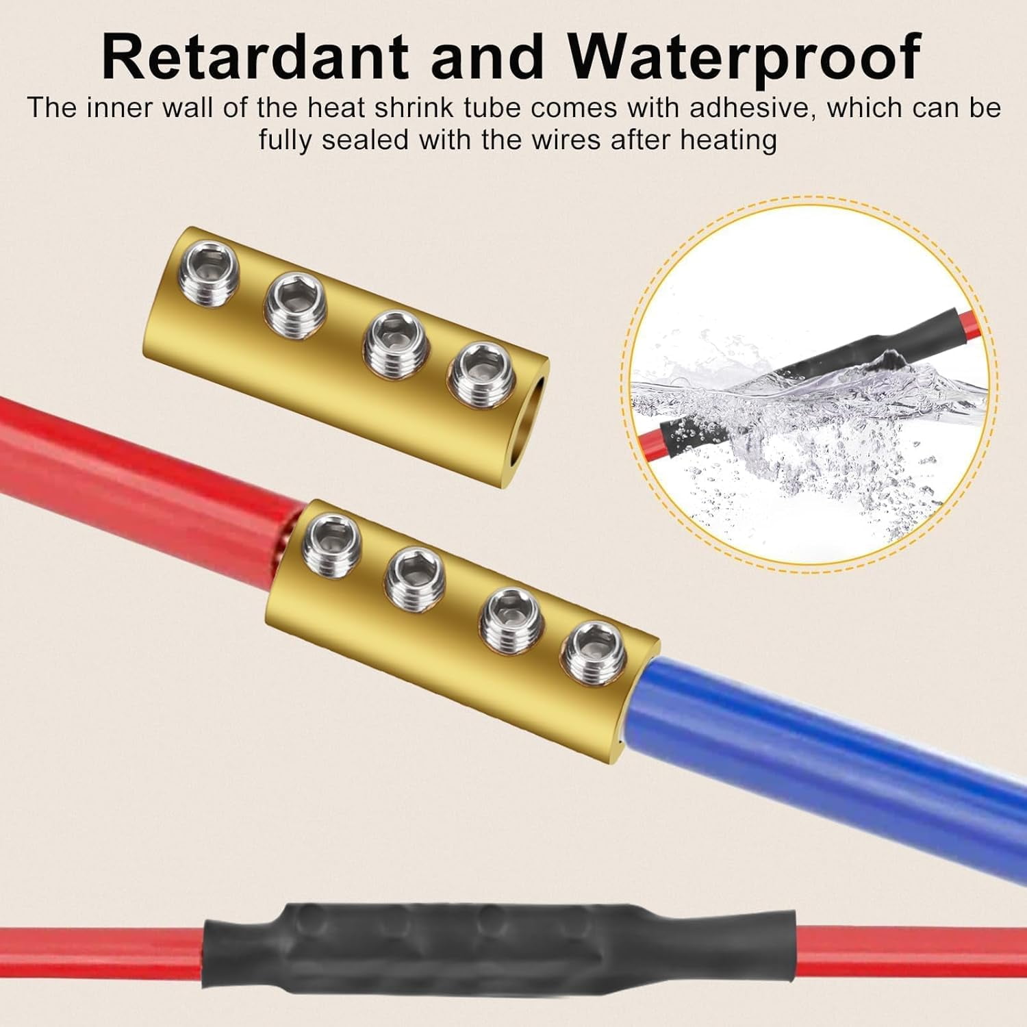 10Pcs 6 AWG 80A Wire Connector Nut Kit, 6 8 10 Gauge Splicing Screw ...