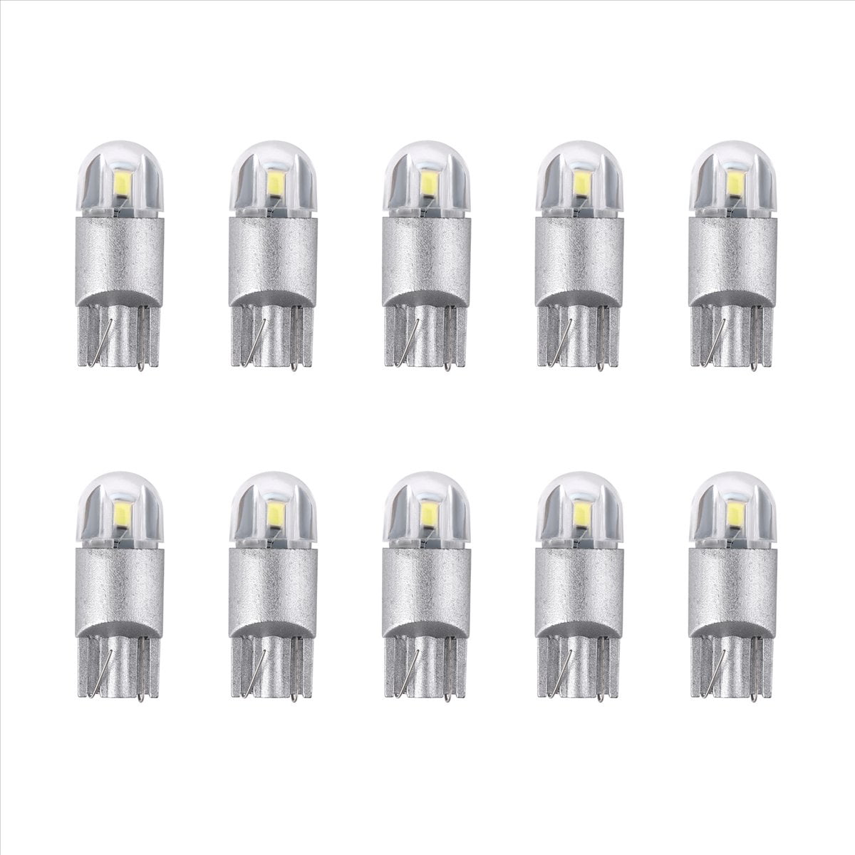 10Pcs 6000K Canbus T10 168 194 W5W Dome License Side Marker LED Light ...