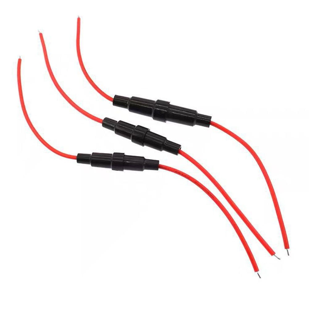 10Pcs 6X30Mm Inline Fuse Holder Fast-Blow Screw Type Fuse Holder with ...