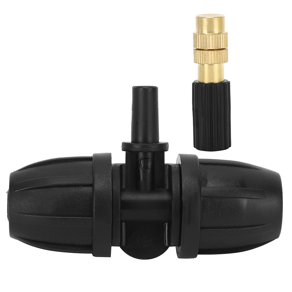 10Pcs 6mm Adjustable Misting Water Spray Nozzle with Tee Connector ...