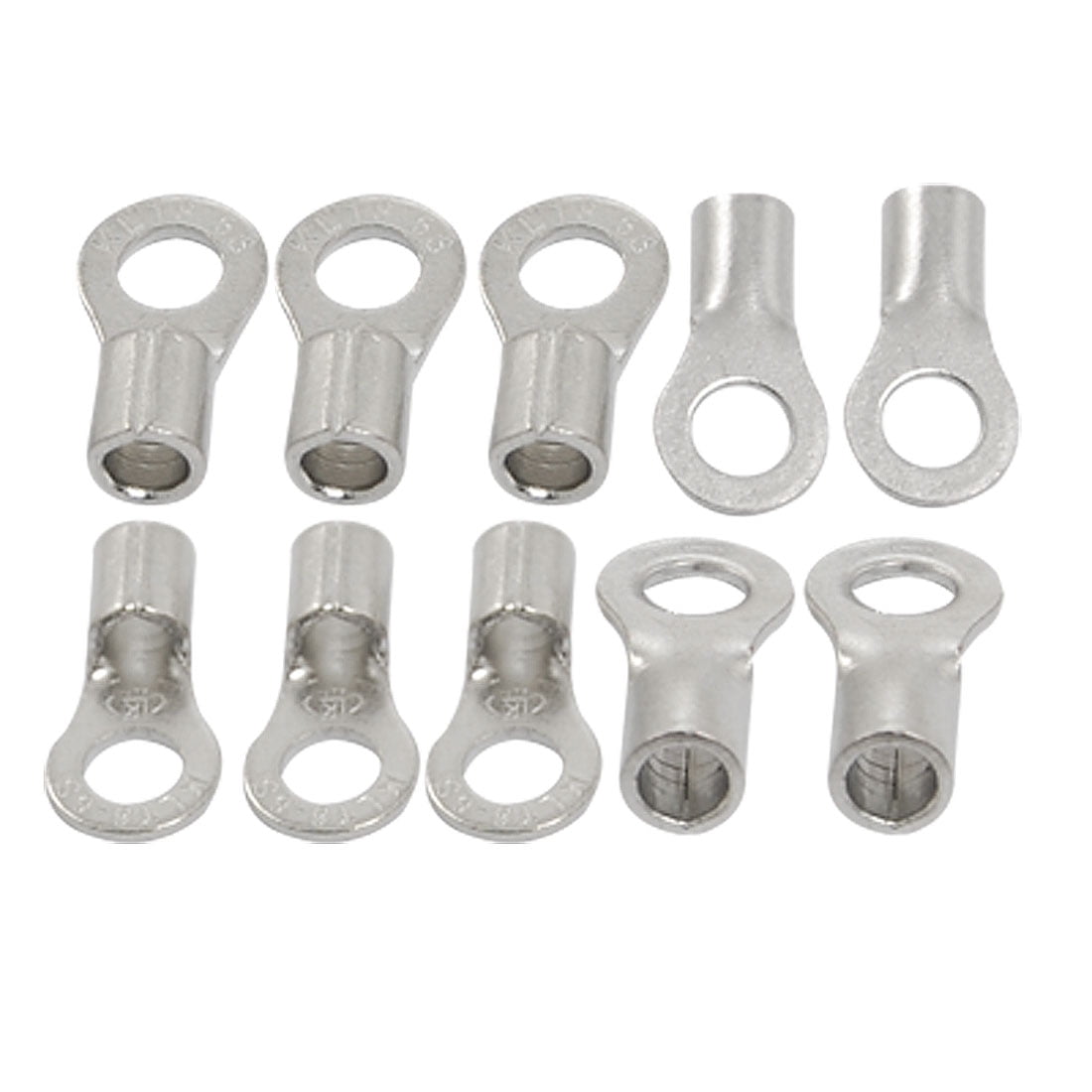 10Pcs 6mm Ring Diameter 8 AWG Non Insulated Terminals - Walmart.com