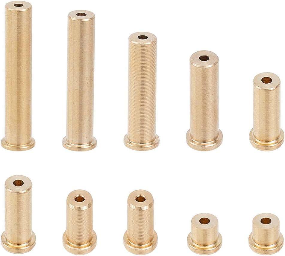 10Pcs 7 Sizes Brass Tip Plug Weights Fit Iron and Steel Shafts Golf ...