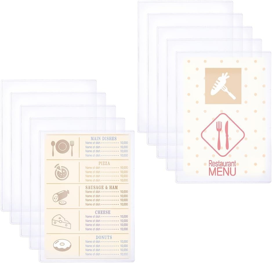 10Pcs 8.3x12inch Clear Sheet Protectors Plastic A4 Paper Protectors ...