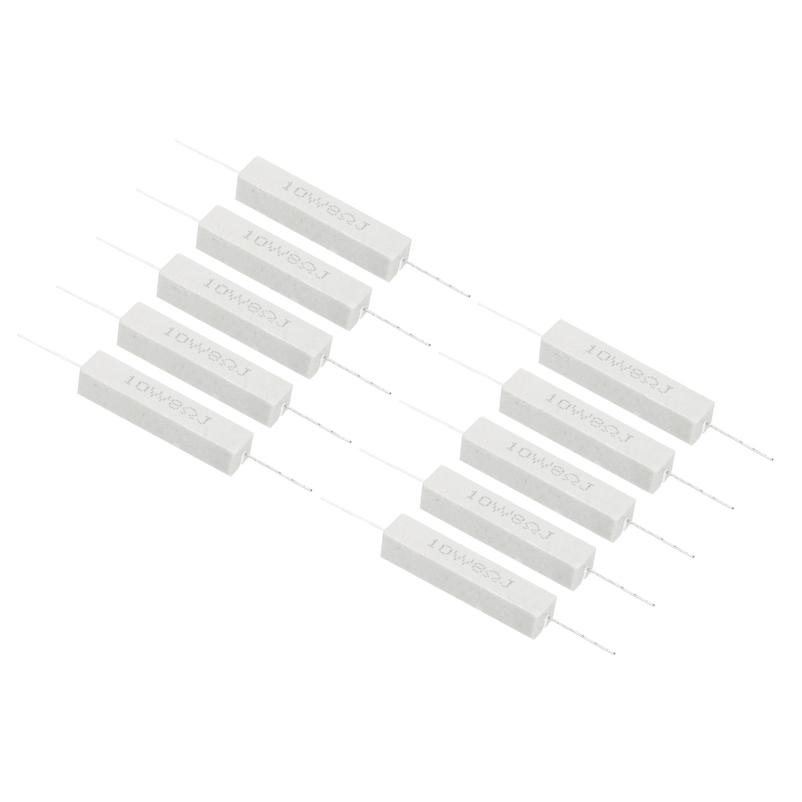 10Pcs 8 Ohm Resistors, 10W Ceramic Cement Resistor Power Cement ...