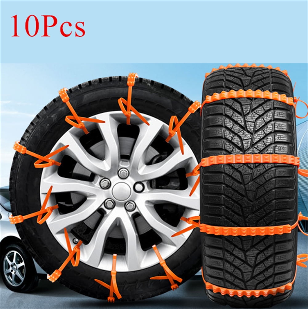 FYUU Automotive Snow Chains for Cars SUVs 87cm 10 Pieces Pack - Walmart.com