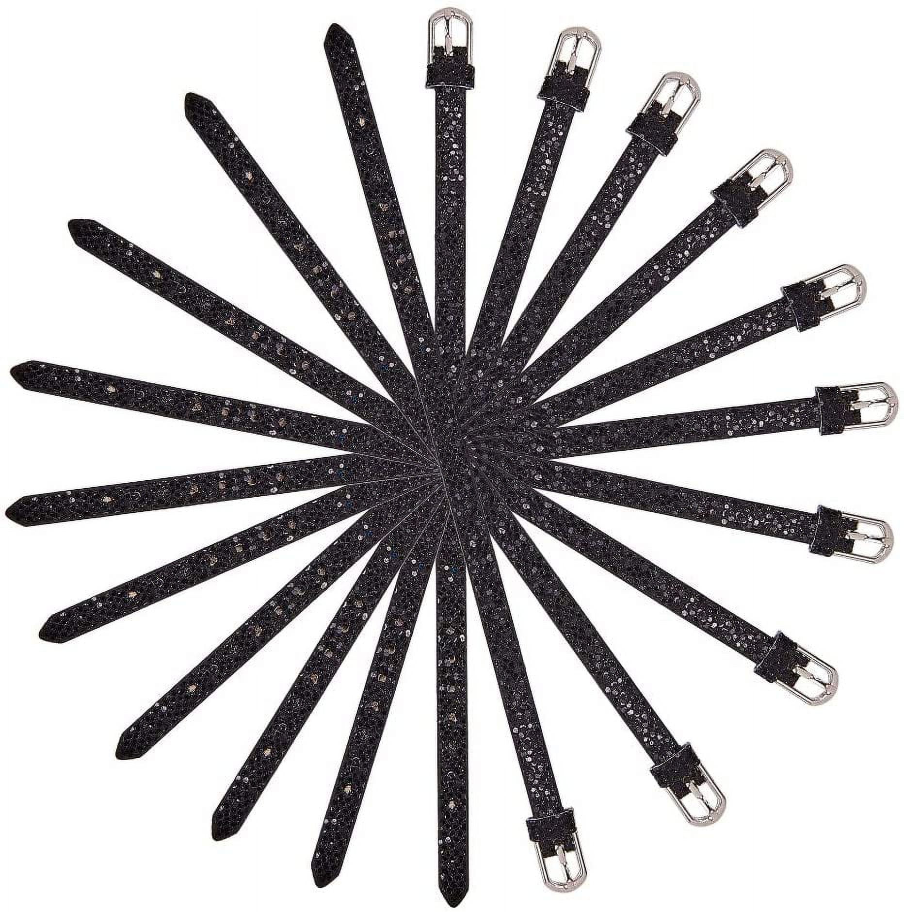 10Pcs 8mm Adjustable Pu Leather Bracelet Strap Slide Wristbands ...