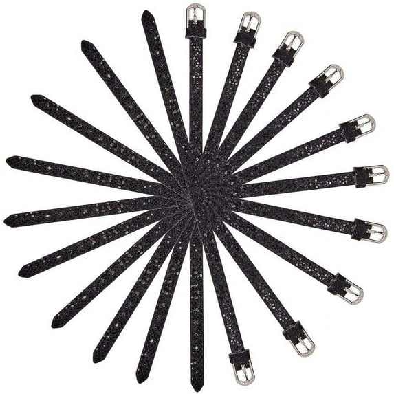 10Pcs 8mm Adjustable Pu Leather Bracelet Strap Slide Wristbands ...