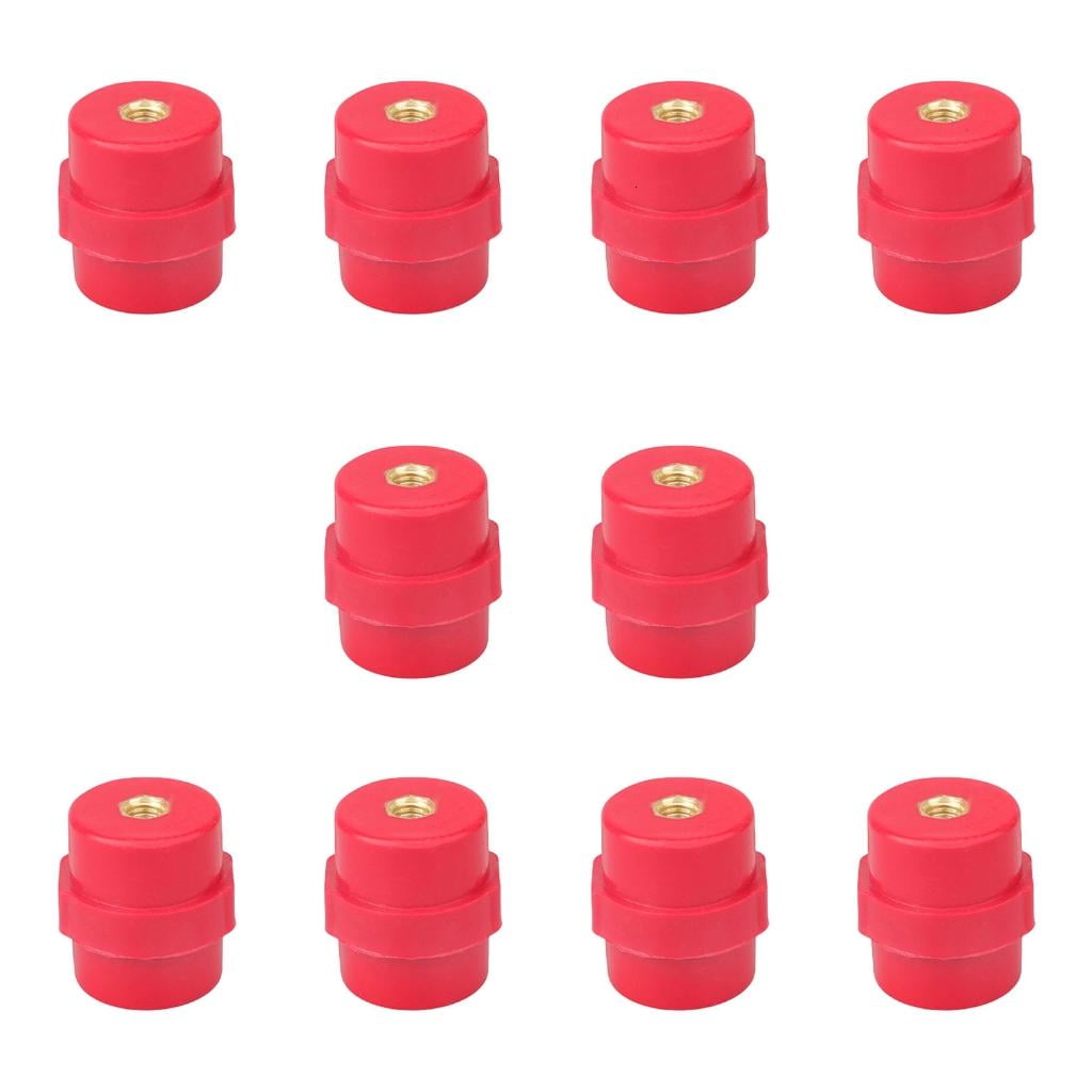 10Pcs 8mm Polyester Standoff Insulators Busbar Insulator Supporter ...