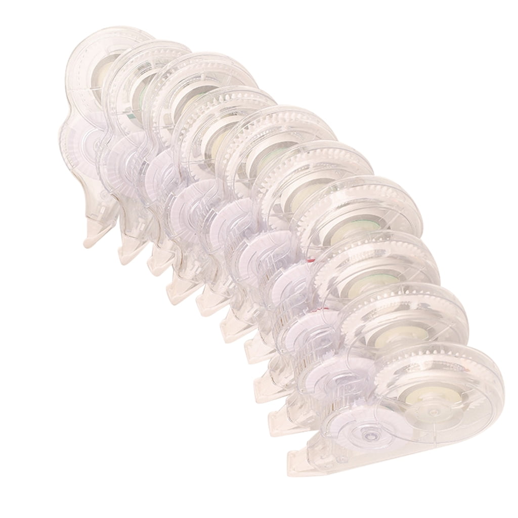 10Pcs 8mx5mm Correction Tape Roller Total 80m White Out Correction Tape ...