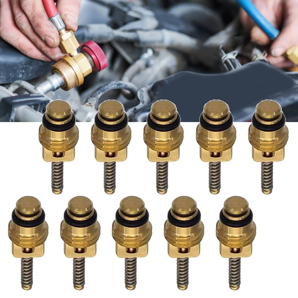 10pcs A/C Air Conditioning Valve Core For M8 Valve Copper Brass AC ...