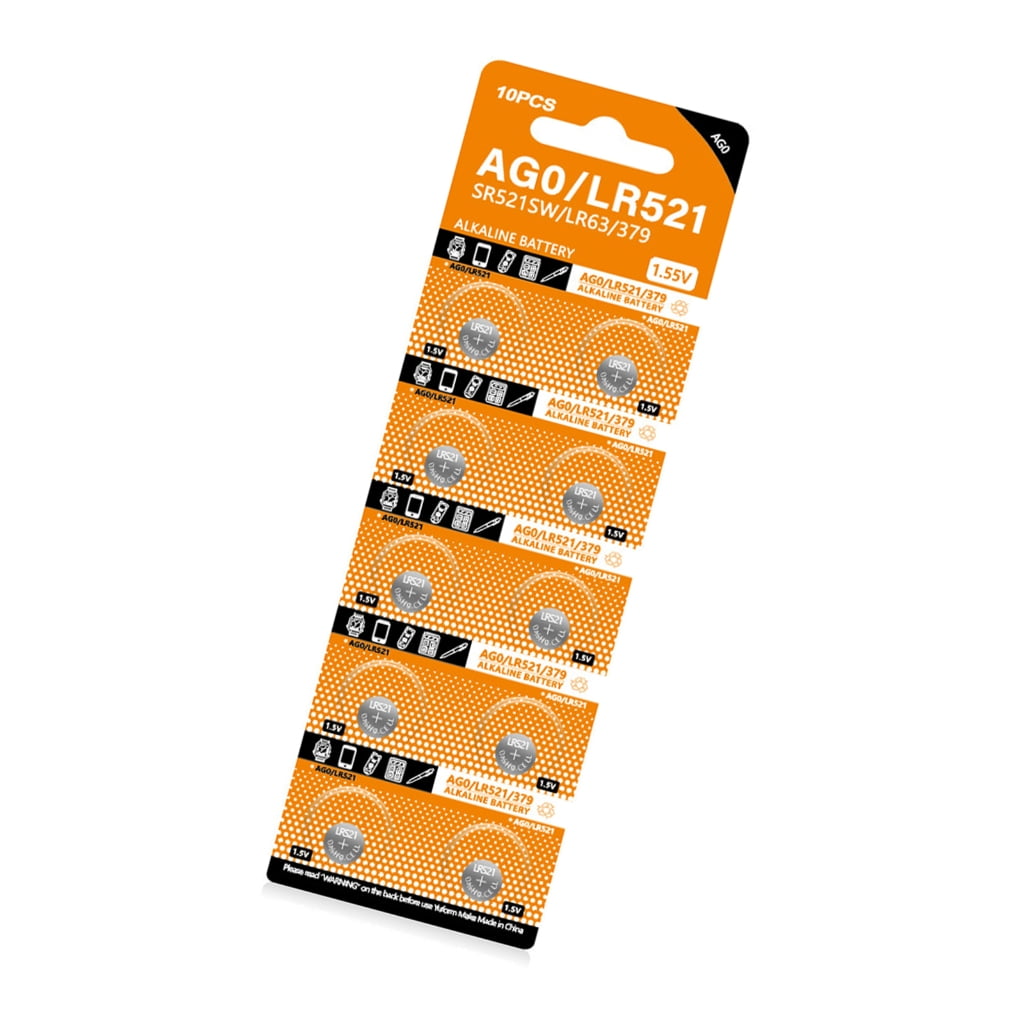 10Pcs AG0 Batteries Button Cell Battery 1.55V SR521SW LR521 SR521 ...
