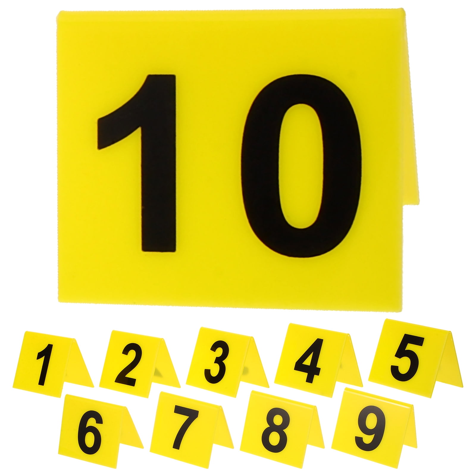 10Pcs Acrylic Number Markers, Reusable Table Numbers, Double-Sided ...