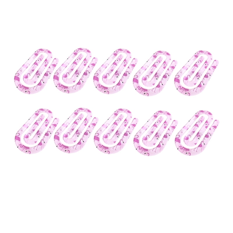 10Pcs Acrylic Paper Clip Bookmarks Book Page Holder Clip For Document ...
