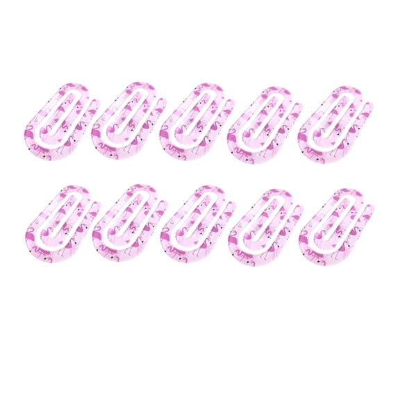 10Pcs Acrylic Paper Clip Bookmarks Book Page Holder Clip For Document ...