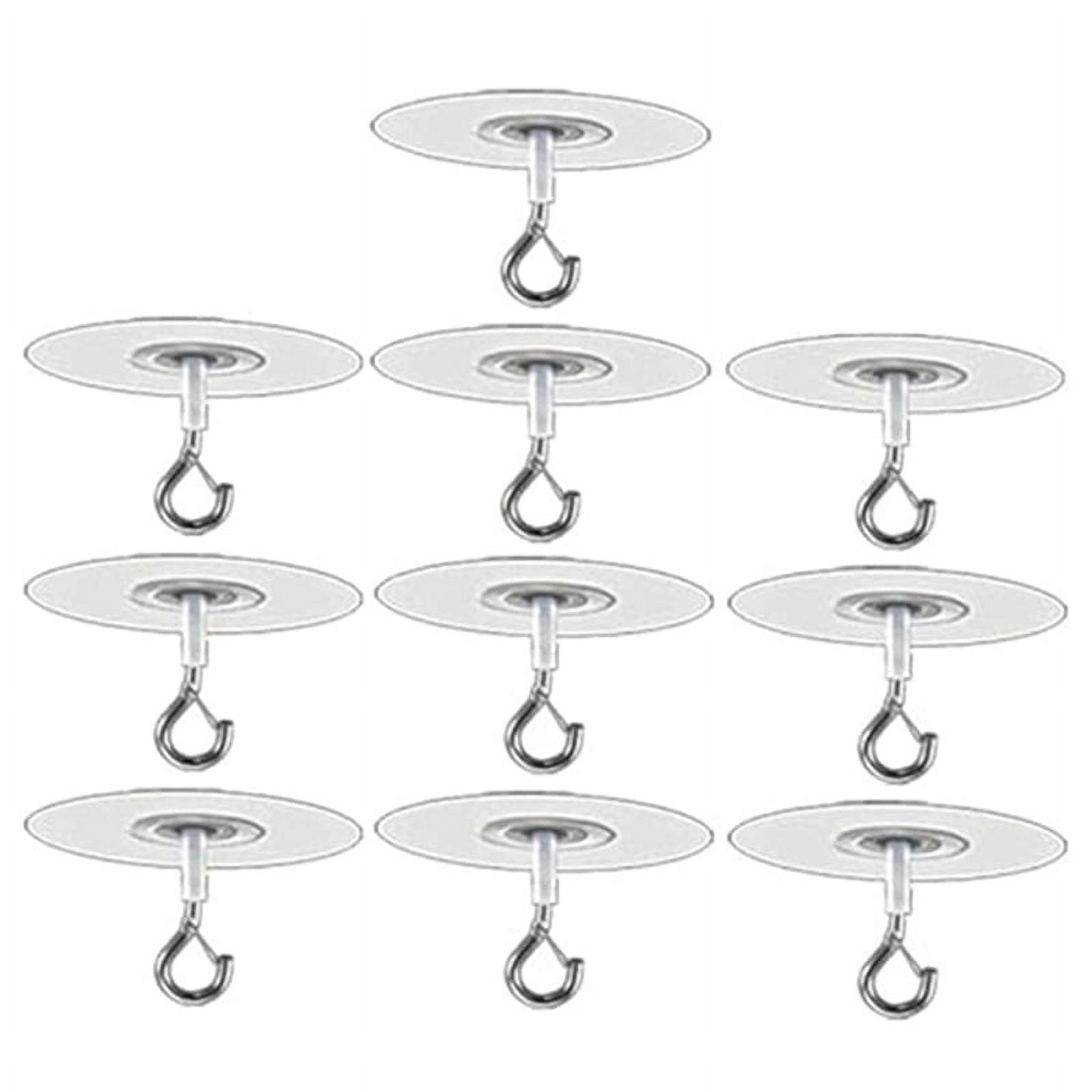 10Pcs Adhesive Ceiling Hooks for Popcorn Concrete Textured Ceiling Wall ...