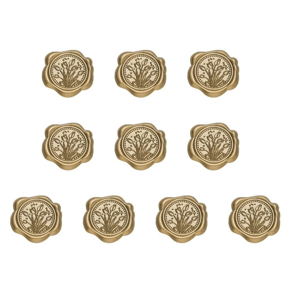 10Pcs Adhesive Seal Stickers, Embossed Seal Stamp Stickers Seal Decals ...