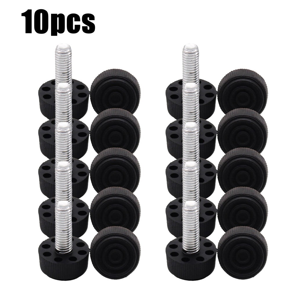 10Pcs Adjustable Galvanized Steel Furniture Legs Anti-slip Base Table ...