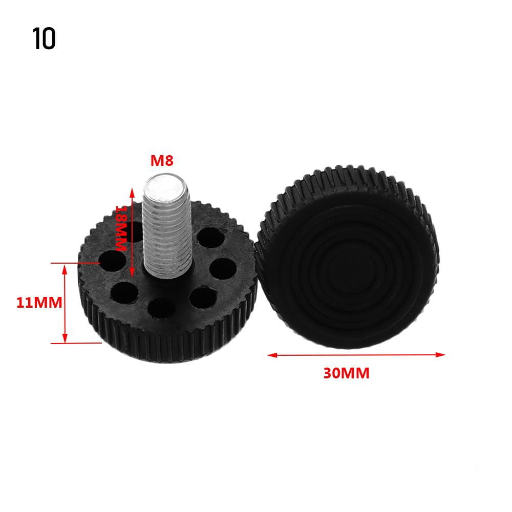 10Pcs Adjustable Levelers Screw Floor Protector Furniture Adjustable ...