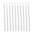 10Pcs Adjustable Lift Chain for Toilet Flapper Replacement Stainless ...