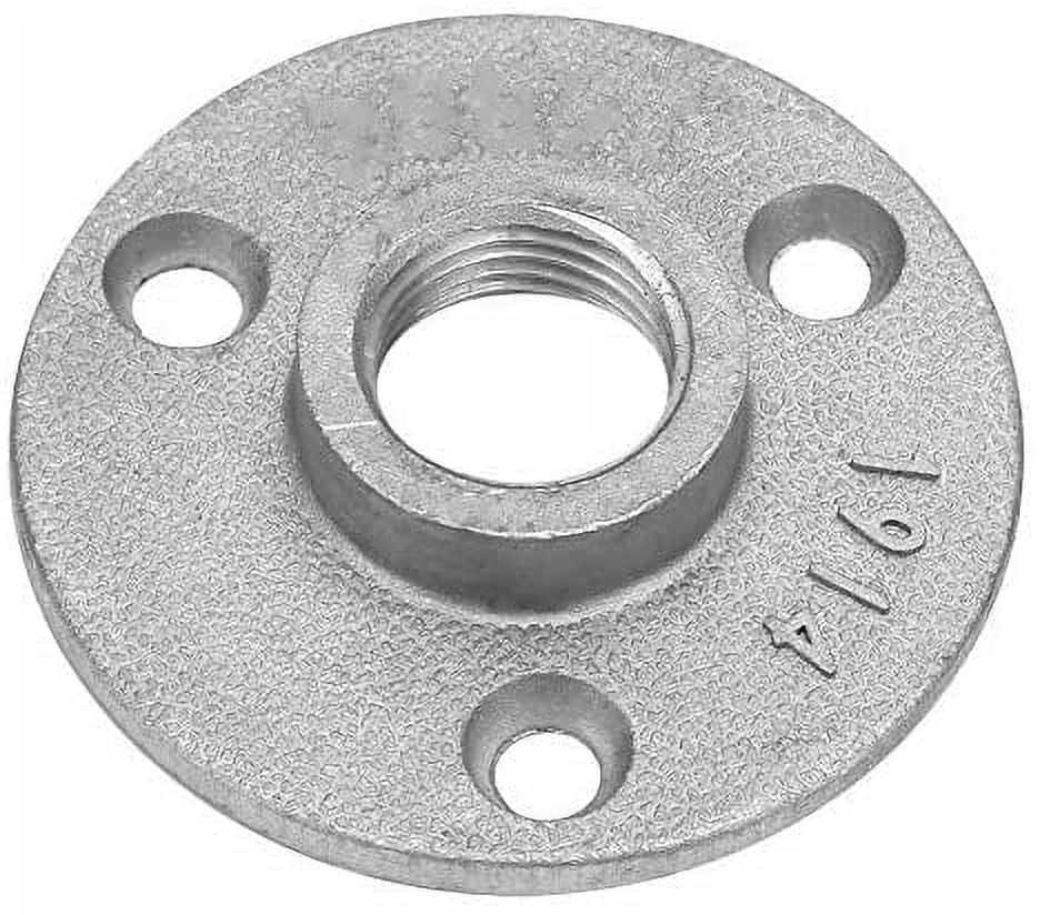 10Pcs Alloy/Cast Iron 3 Hole 65Mm Dn15 Flange Pipe Base Thread Floor ...