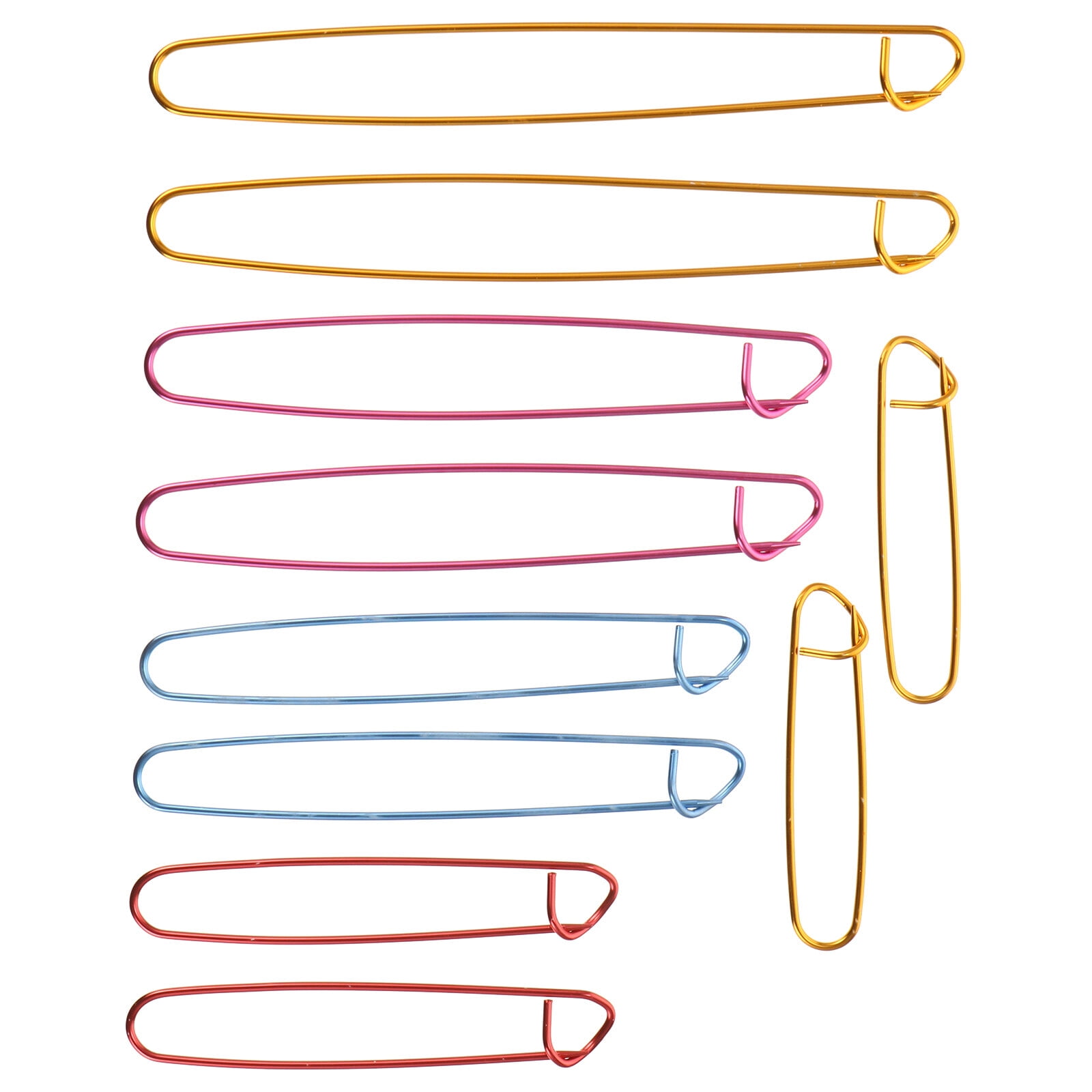 10Pcs Alloy Knitting Stitch Holders Yarn Stitch Crochet Needle (Random ...