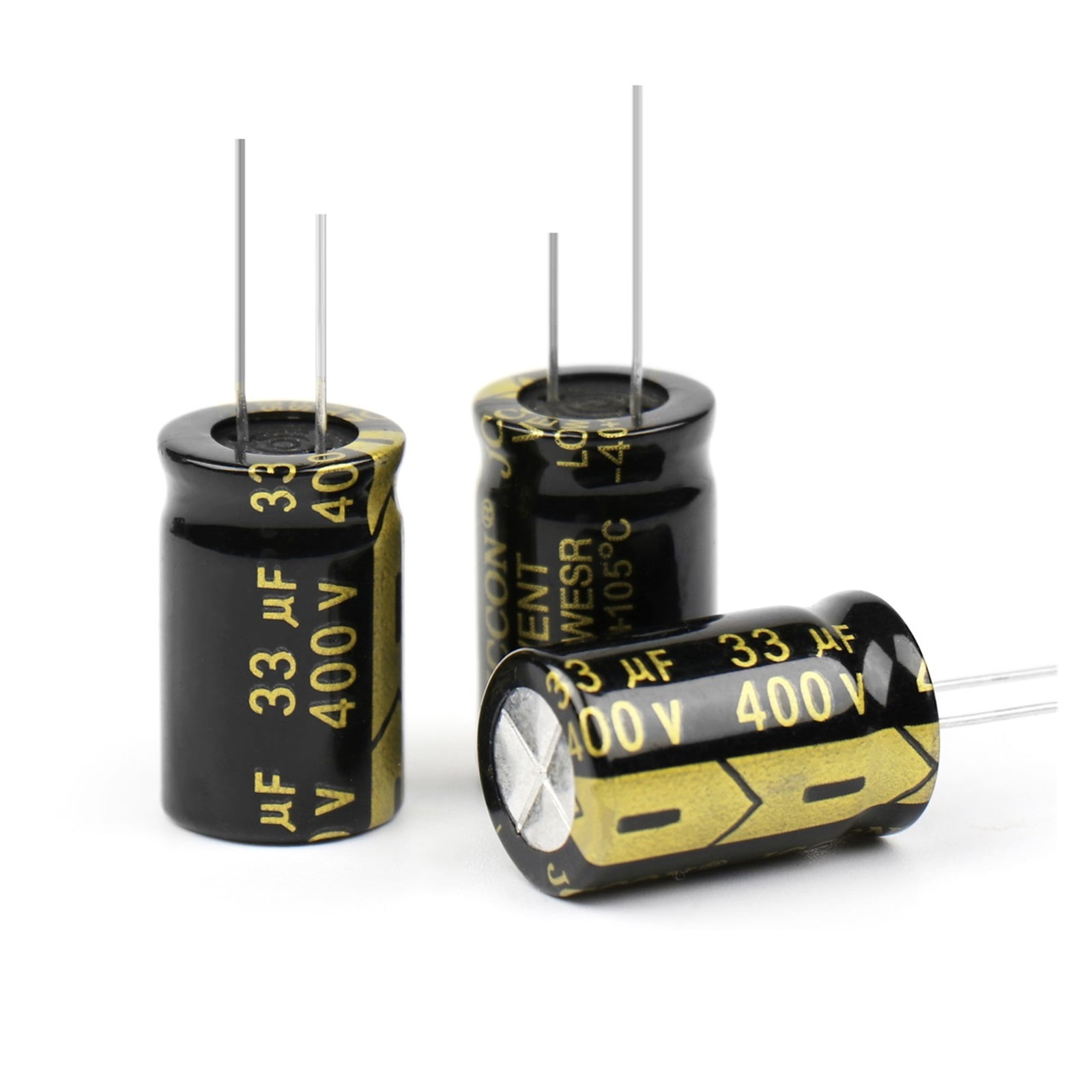 10Pcs Aluminum Electrolytic Capacitor 400V33UF 13x21 High Frequency Low ...