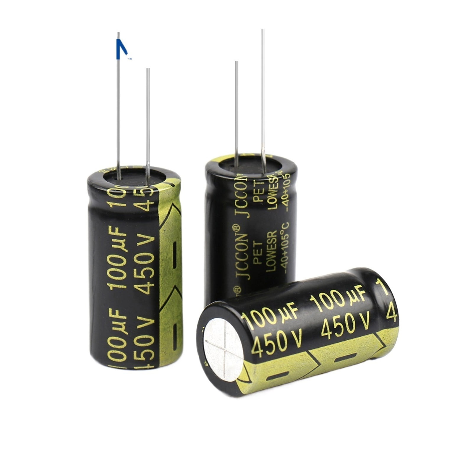 10Pcs Aluminum Electrolytic Capacitor 450V100UF 18x22 High Frequency Low ESR Low Resistance ...