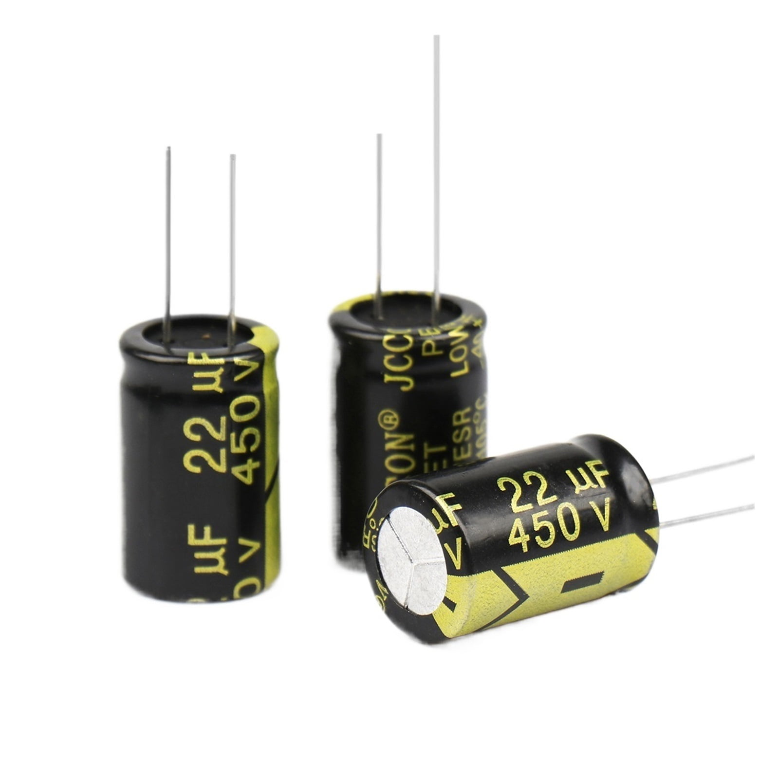 10Pcs Aluminum Electrolytic Capacitor 450V22UF 13x21 High Frequency Low ...
