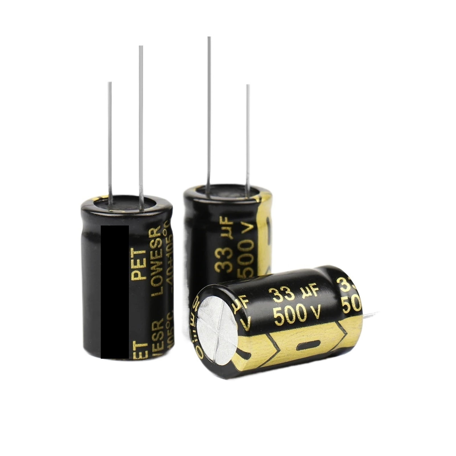 10Pcs Aluminum Electrolytic Capacitor 500V33UF 16x15 High Frequency Low ...