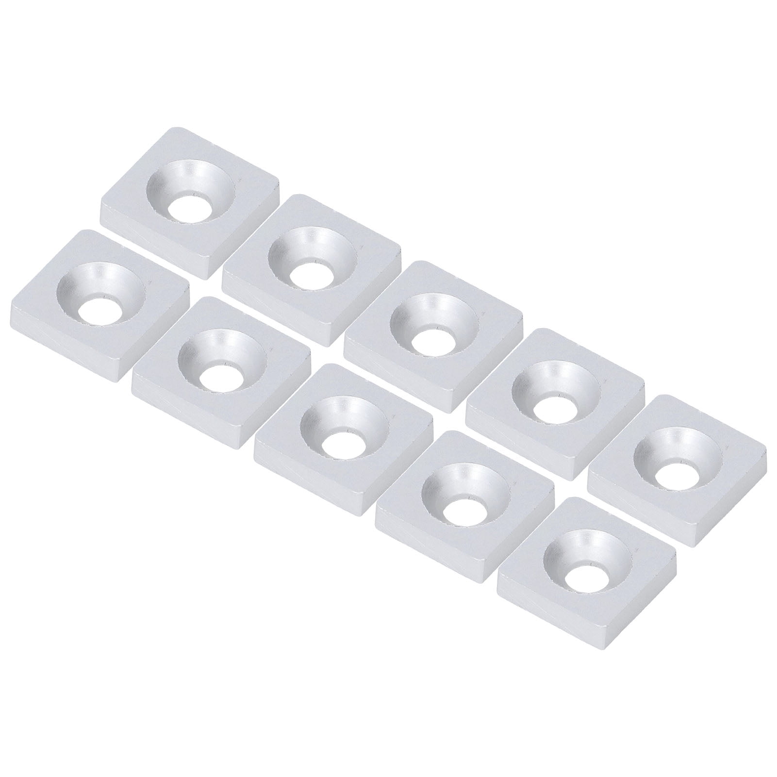 10Pcs Aluminum Profile End Caps, Single Hole, Corrosion Resistant, For ...