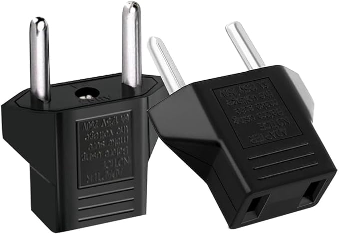 (10Pcs) American to European Outlet Plug Adapter,EU Plug to USA Socket ...