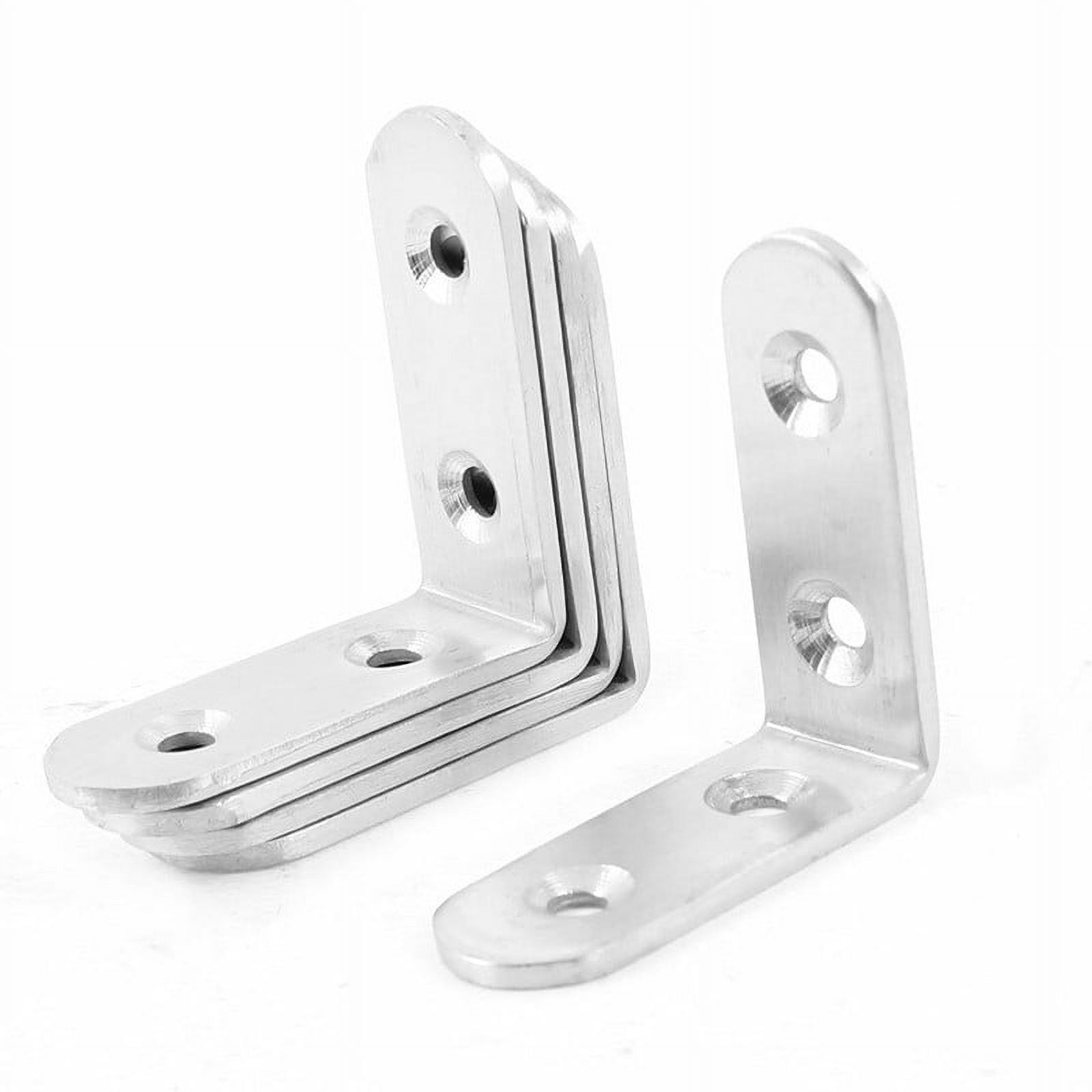 10Pcs Angle Bracket Joint Shelf Support L Shape Stainless Steel ...