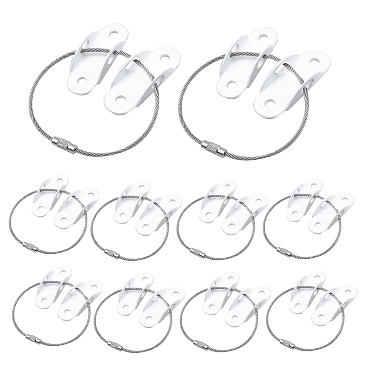 10Pcs Anti-Tip Metal Children's Furniture Straps, for Cabinet Dresser ...