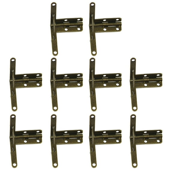 10Pcs Antique Lid Support Hinge Frame Jewelry Wine for Case Wooden Gift ...