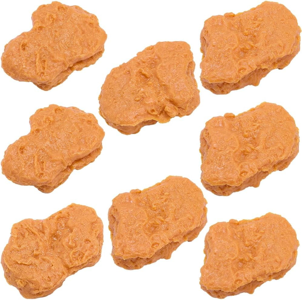 10Pcs Artificial Chicken Nuggets Fried Chicken Molds Plastic Simulation ...